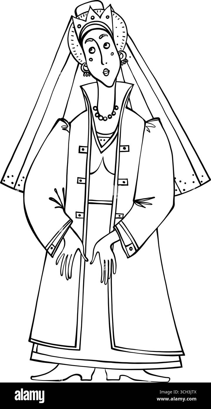 Historical dress, woman Stock Vector Images - Alamy