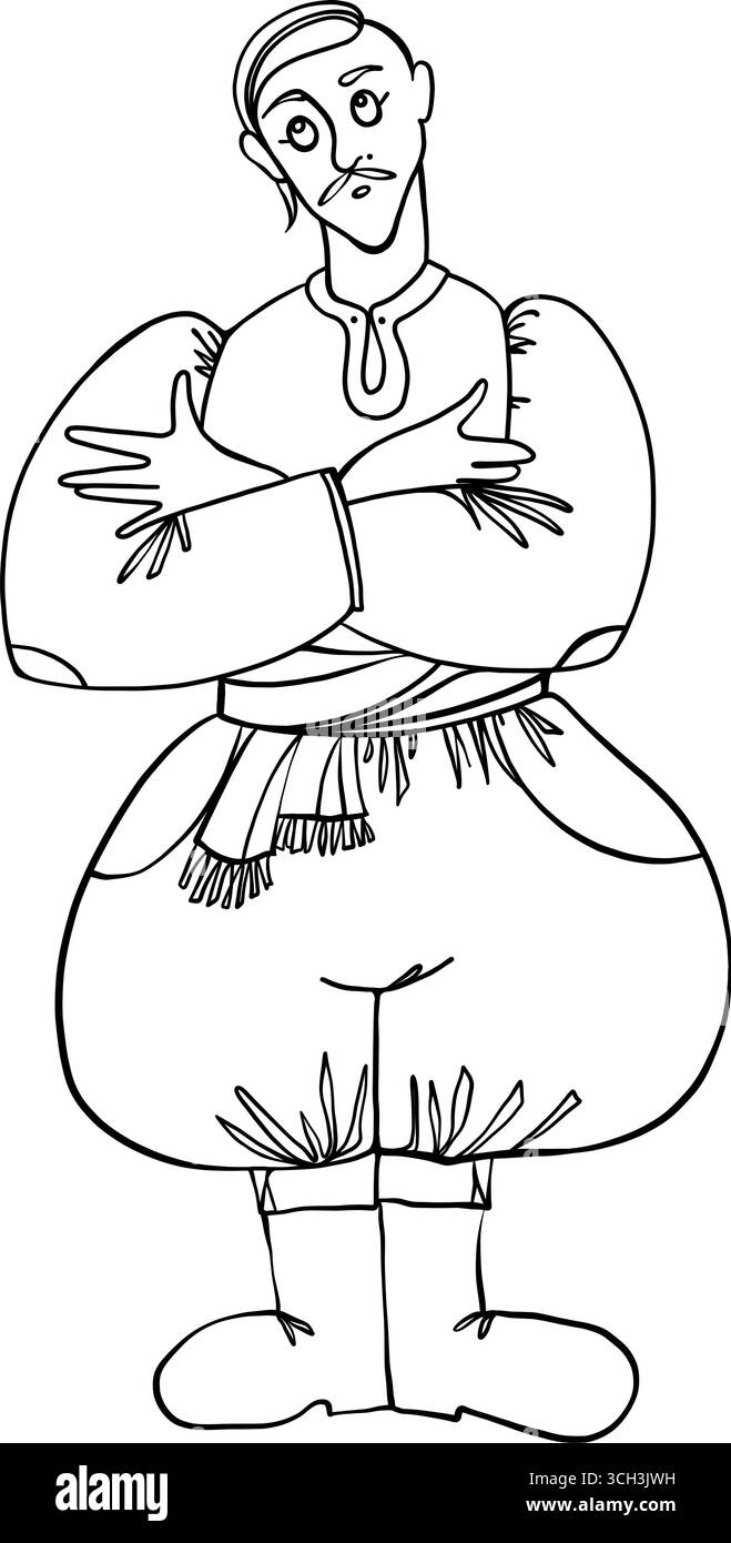 Line cossack Black and White Stock Photos & Images - Alamy