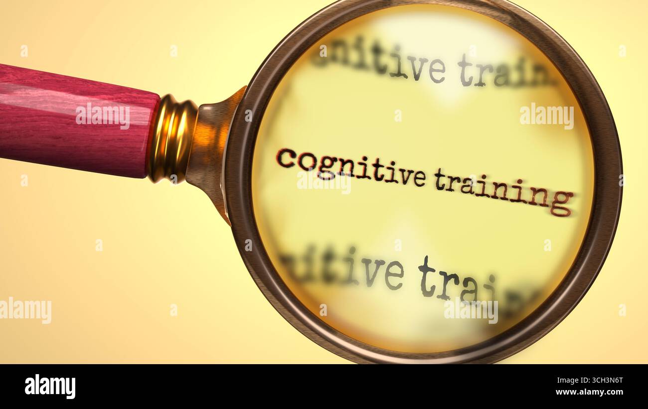 Cognitive Training under magnifying glass. Search, explore and inspect ...