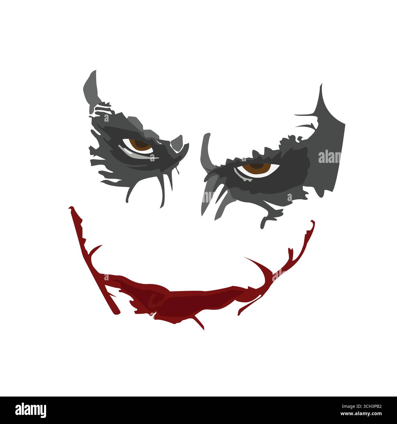 Creepy clown face on Cut Out Stock Images & Pictures - Alamy