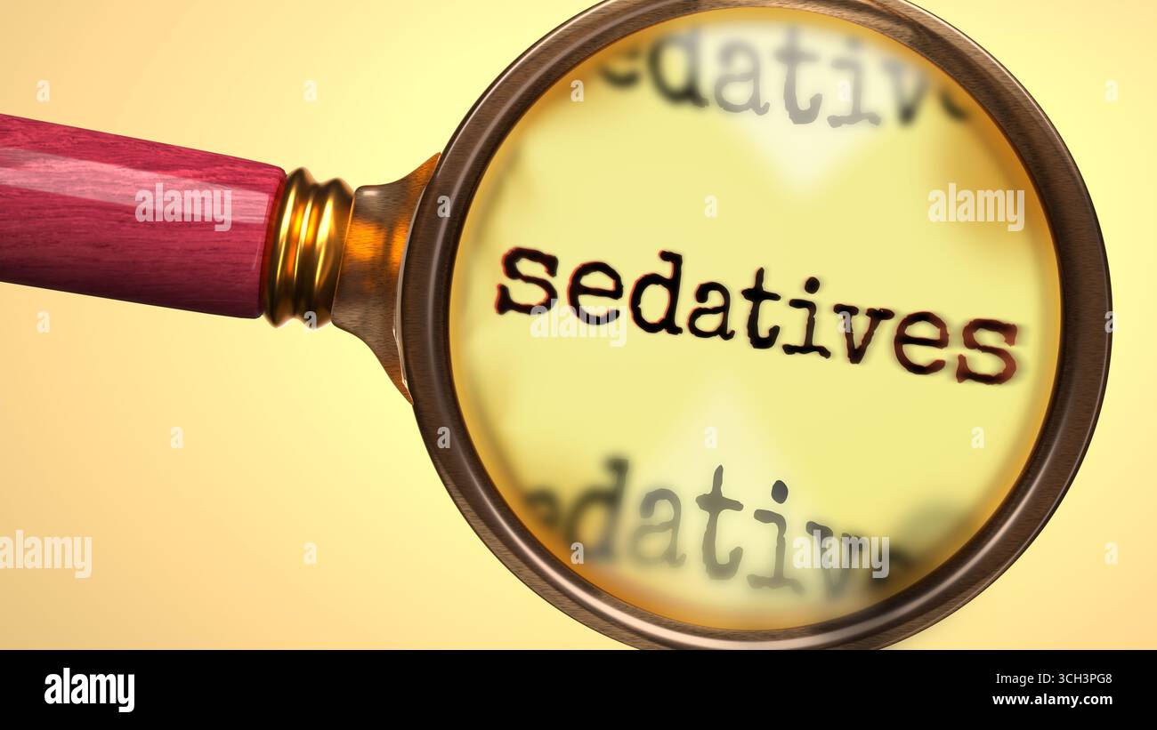 Sedatives magnify hi-res stock photography and images - Alamy