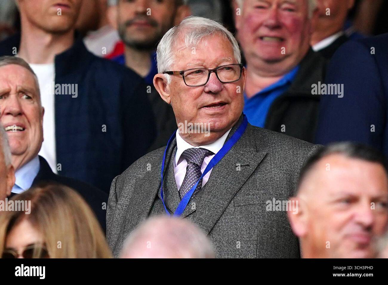 Sir Alex Ferguson before the William Hill Premiership match at Ibrox ...