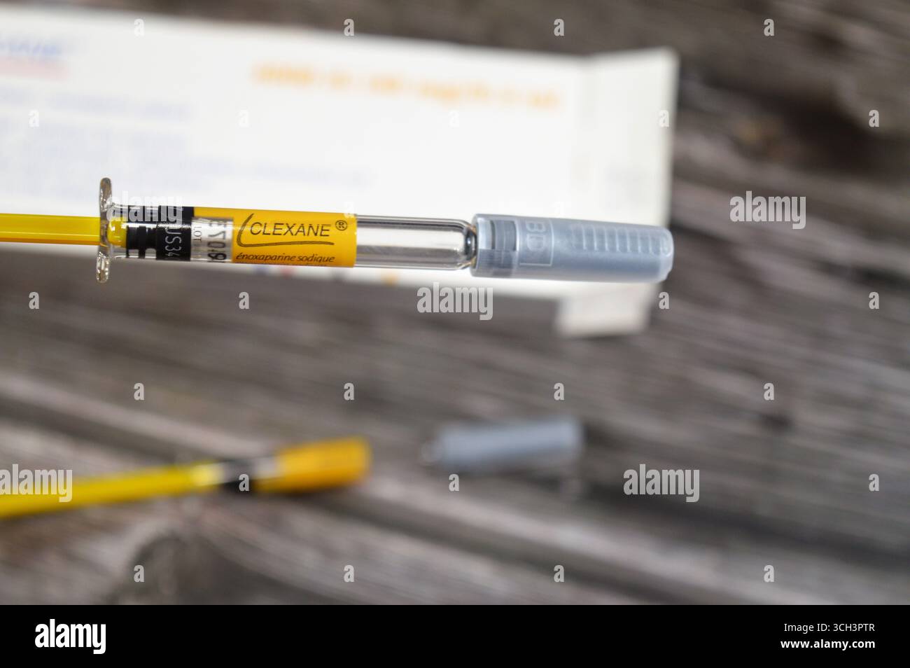 Cairo, Egypt, August 6 2025: Clexane Enoxaparin sodium by Sanofi, an ...