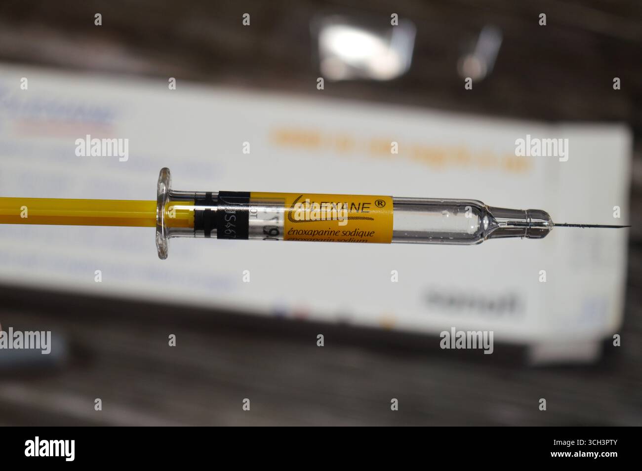 Cairo, Egypt, August 6 2025: Clexane Enoxaparin sodium by Sanofi, an ...