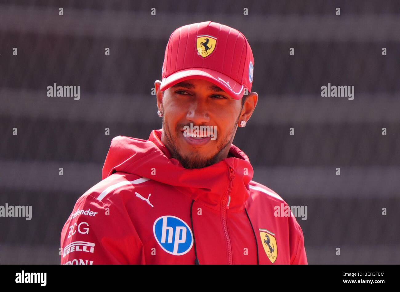 Ferrari's Lewis Hamilton before the Dutch Grand Prix at Circuit ...
