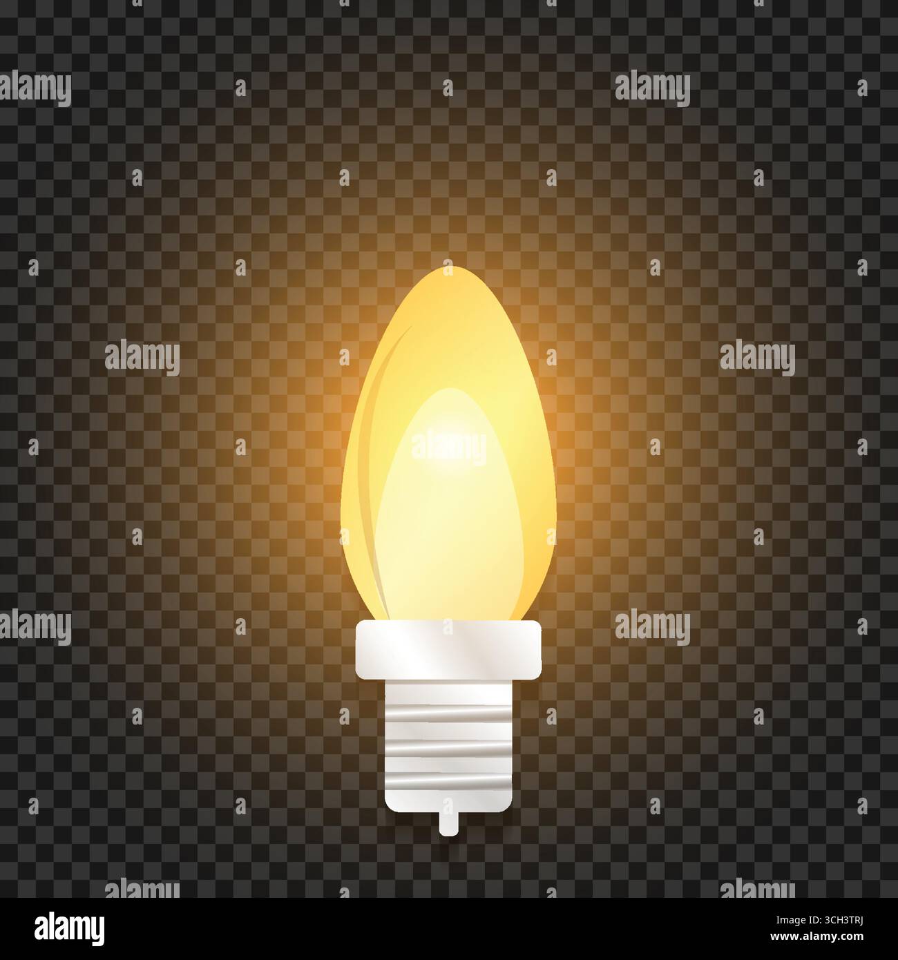 Warm glowing vintage lamp Stock Vector Images - Alamy
