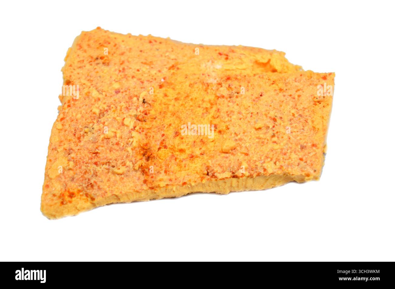 Slice of Yellow Feta cheese with turmeric and pepper, Feta is a Greek ...