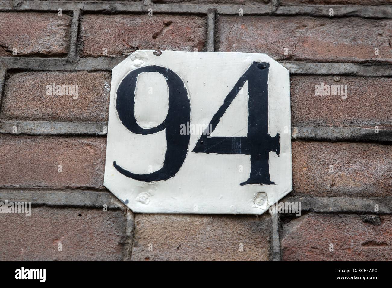 Close Up House Number 94 At Amsterdam The Netherlands 29-8-2025 Stock ...