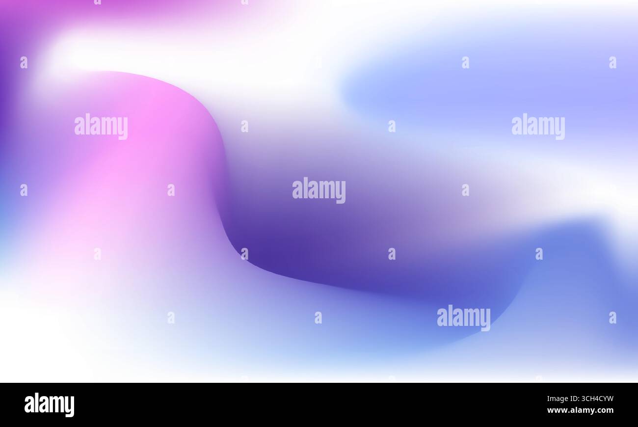 Blue, pink and white smooth gradient abstract background. Flowing ...