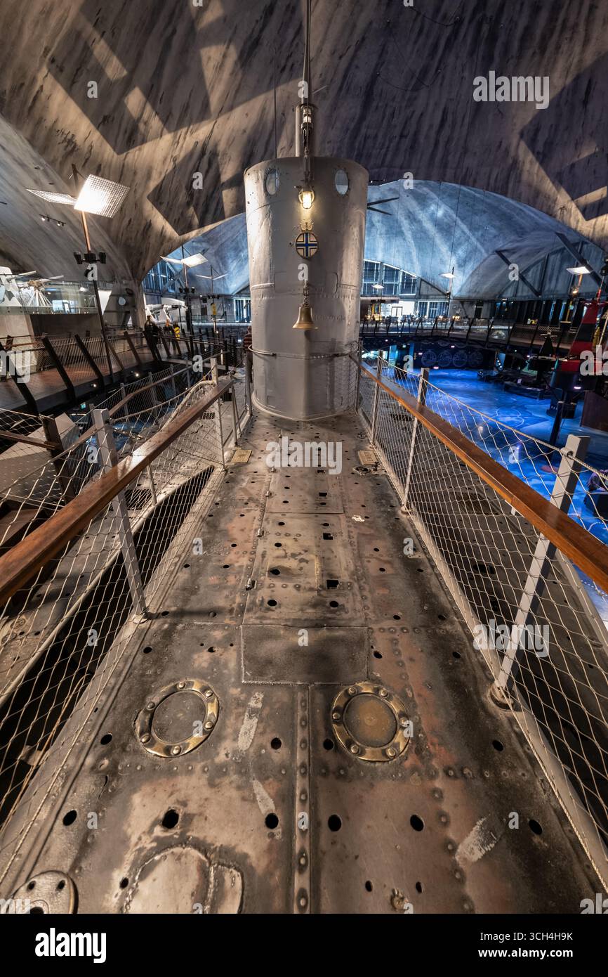 Upper deck with conning tower of EML Lembit Kalev-class submarine in ...