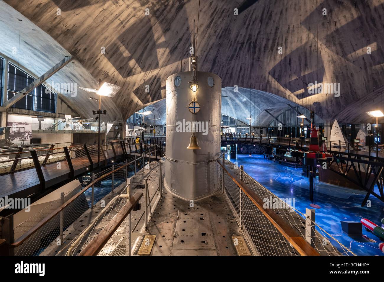 Conning tower of EML Lembit Kalev-class submarine in Seaplane Harbour ...