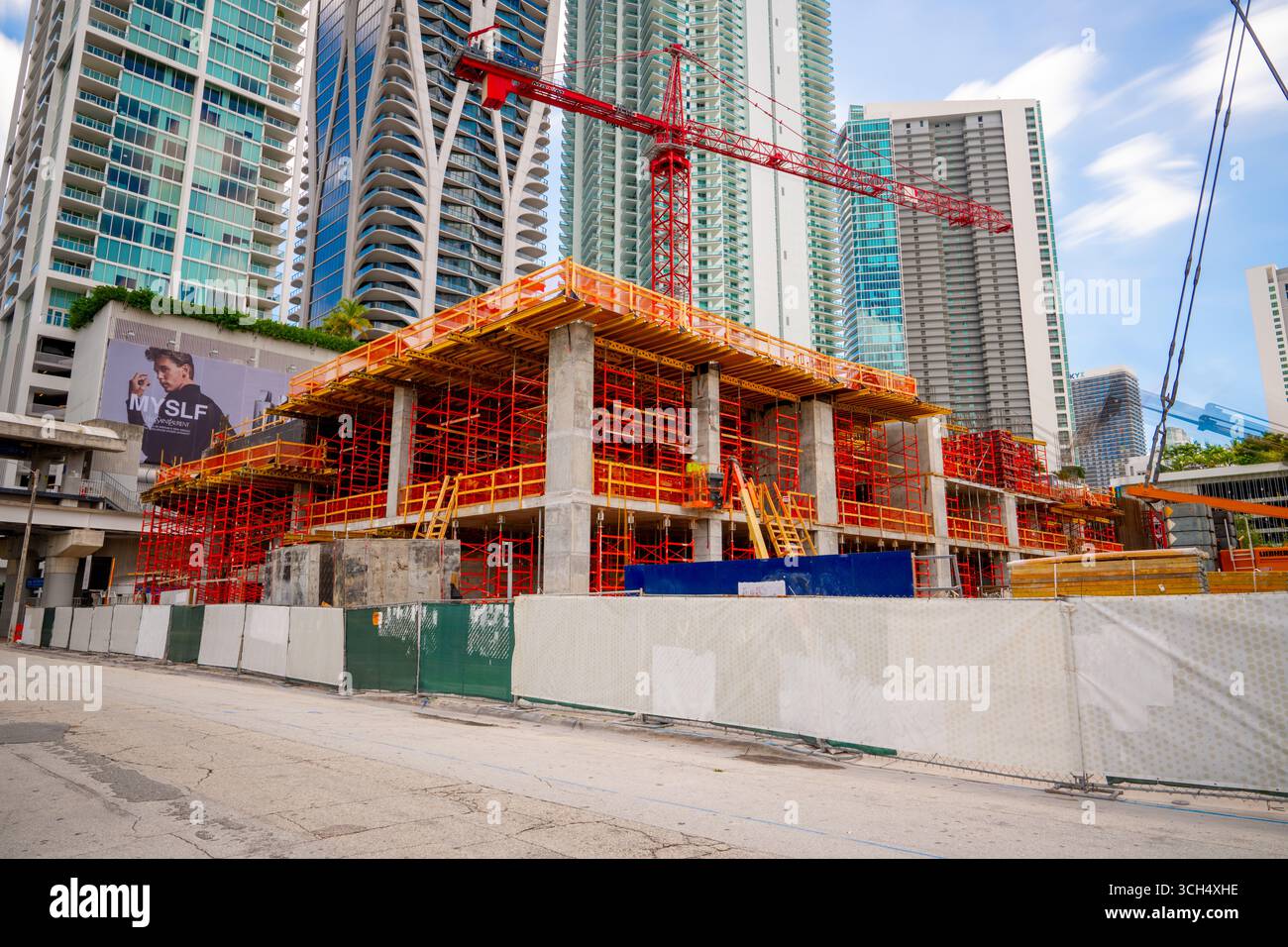 Miami, FL, USA - August 30, 2025: Jem private residences construction ...