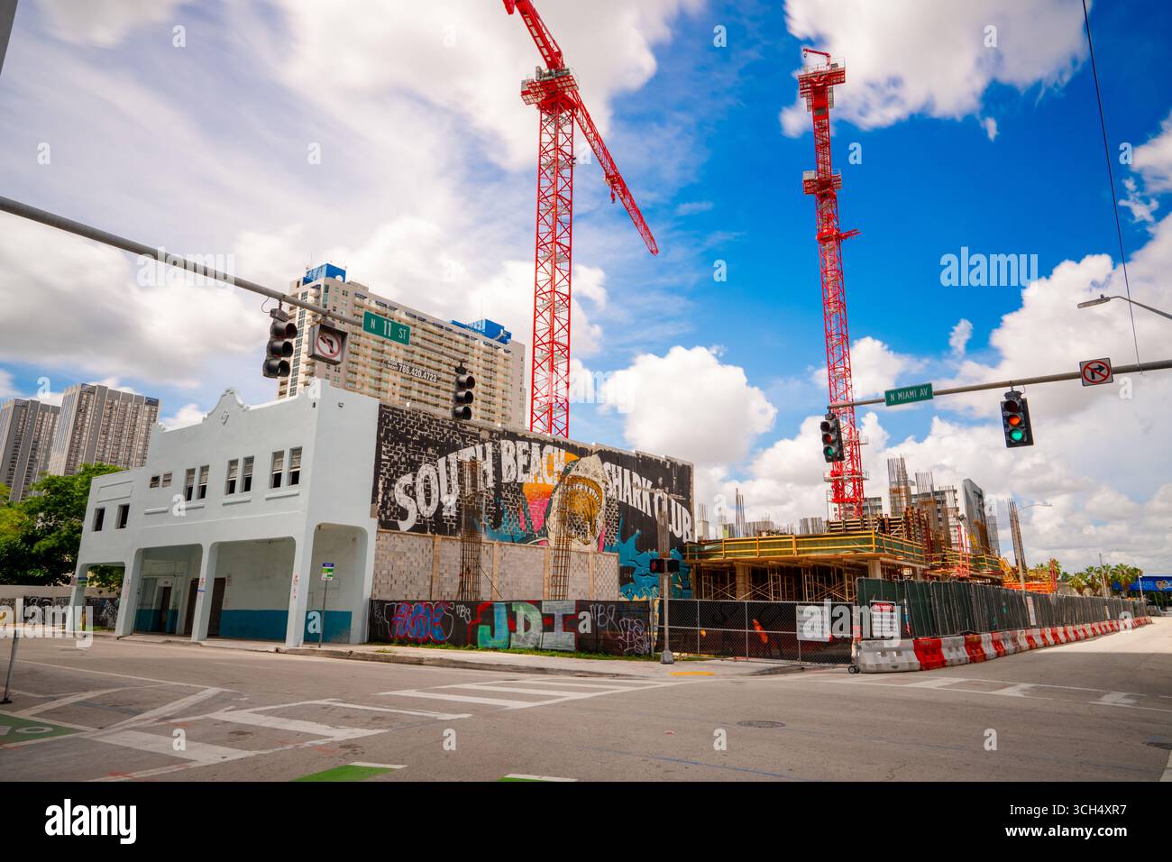 Miami, FL, USA - August 30, 2025: West Eleventh Residences. Downtown ...