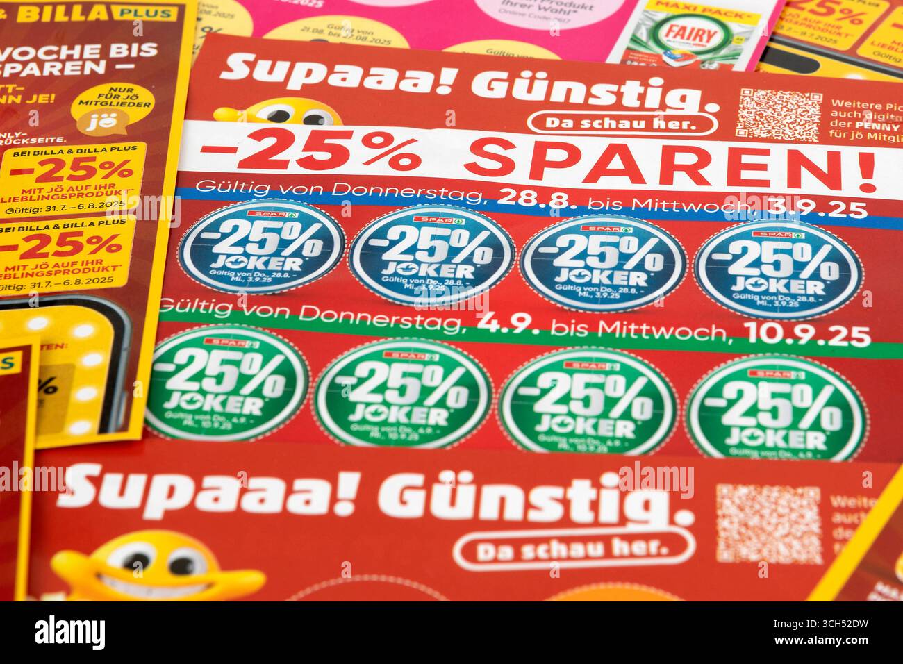 Rabattpickerl von Billa, Penny und Spar, Österreich // Discount sticker ...