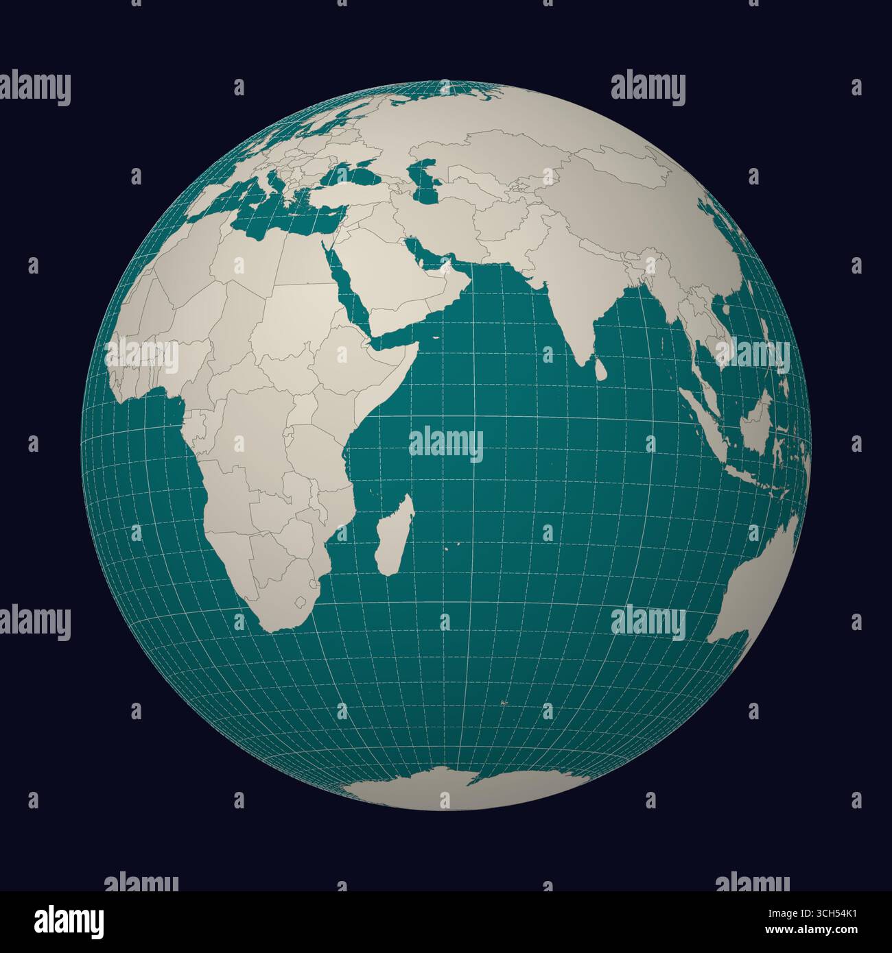 Seven continents on map Stock Vector Images - Alamy