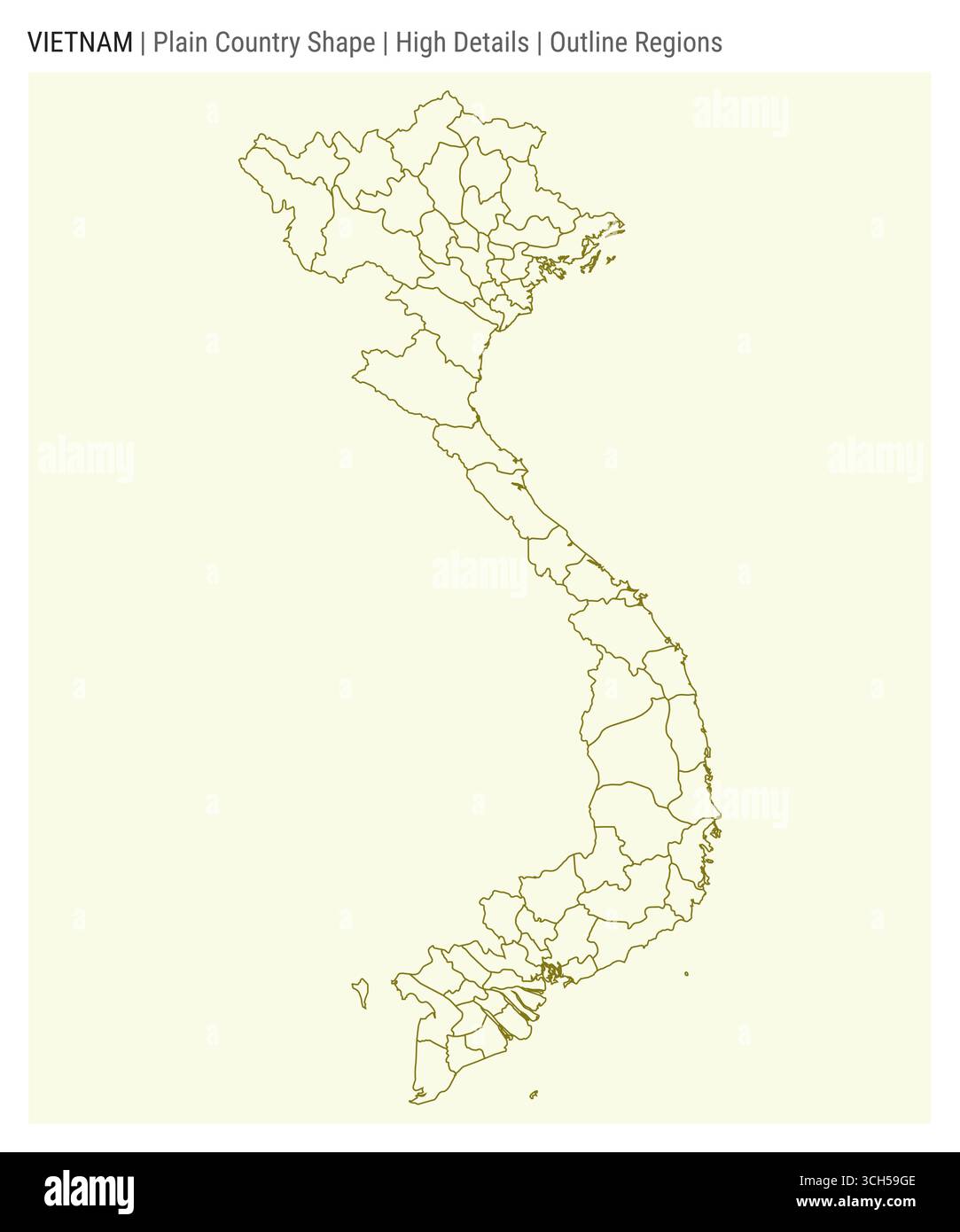Map vietnam in general Stock Vector Images - Alamy