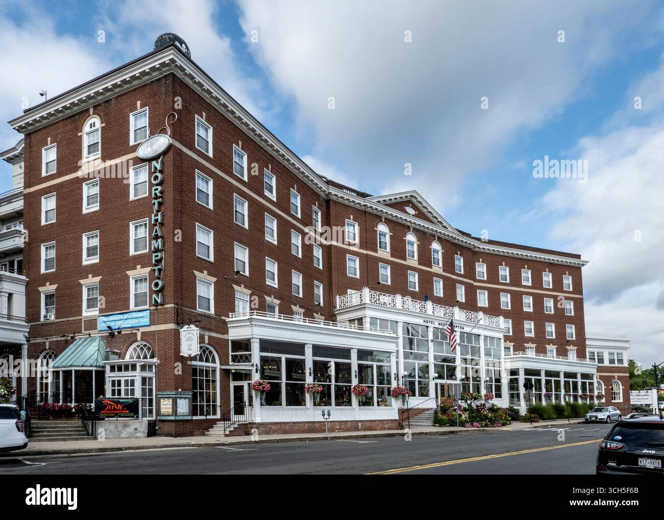 Northampton, MA - US - Aug 24, 2025 Grand Hotel Northampton with white ...