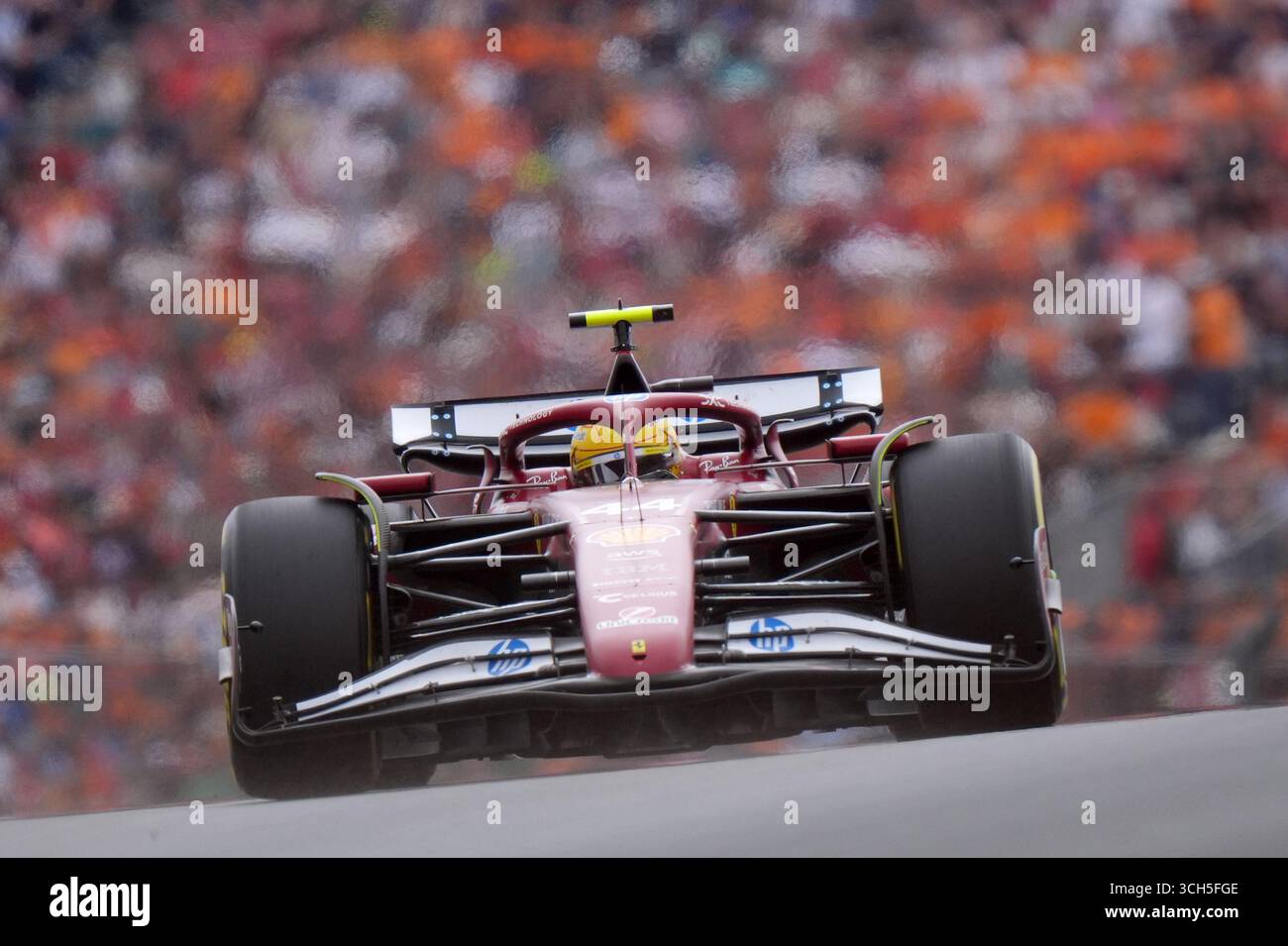 Ferrari's Lewis Hamilton during the Dutch Grand Prix at Circuit ...