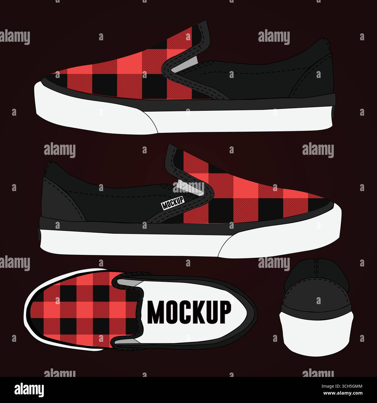 Shoes Mockup with beautiful Color Stock Vector Image & Art - Alamy