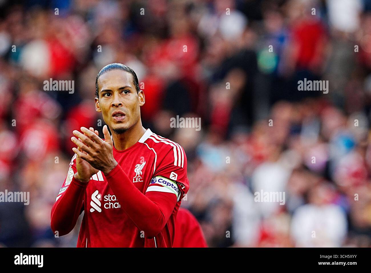 Liverpool's Virgil van Dijk after the Premier League match at Anfield ...