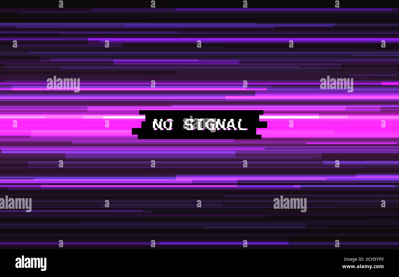 Tv glitch screen bg Stock Vector Images - Alamy