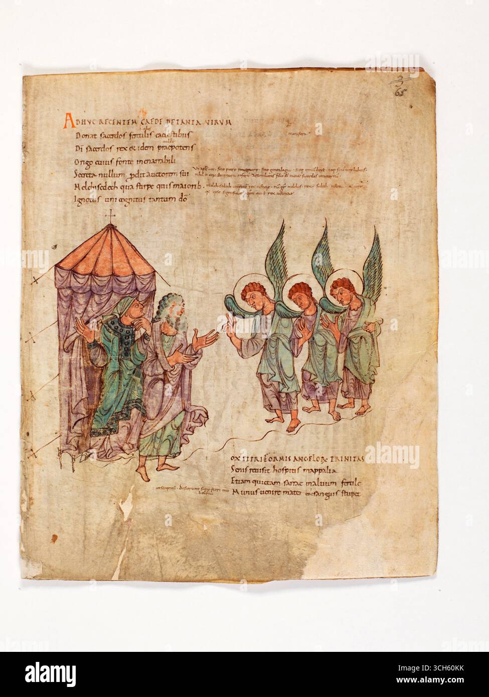 Page from the richly illustrated Prudentius manuscript, created around ...