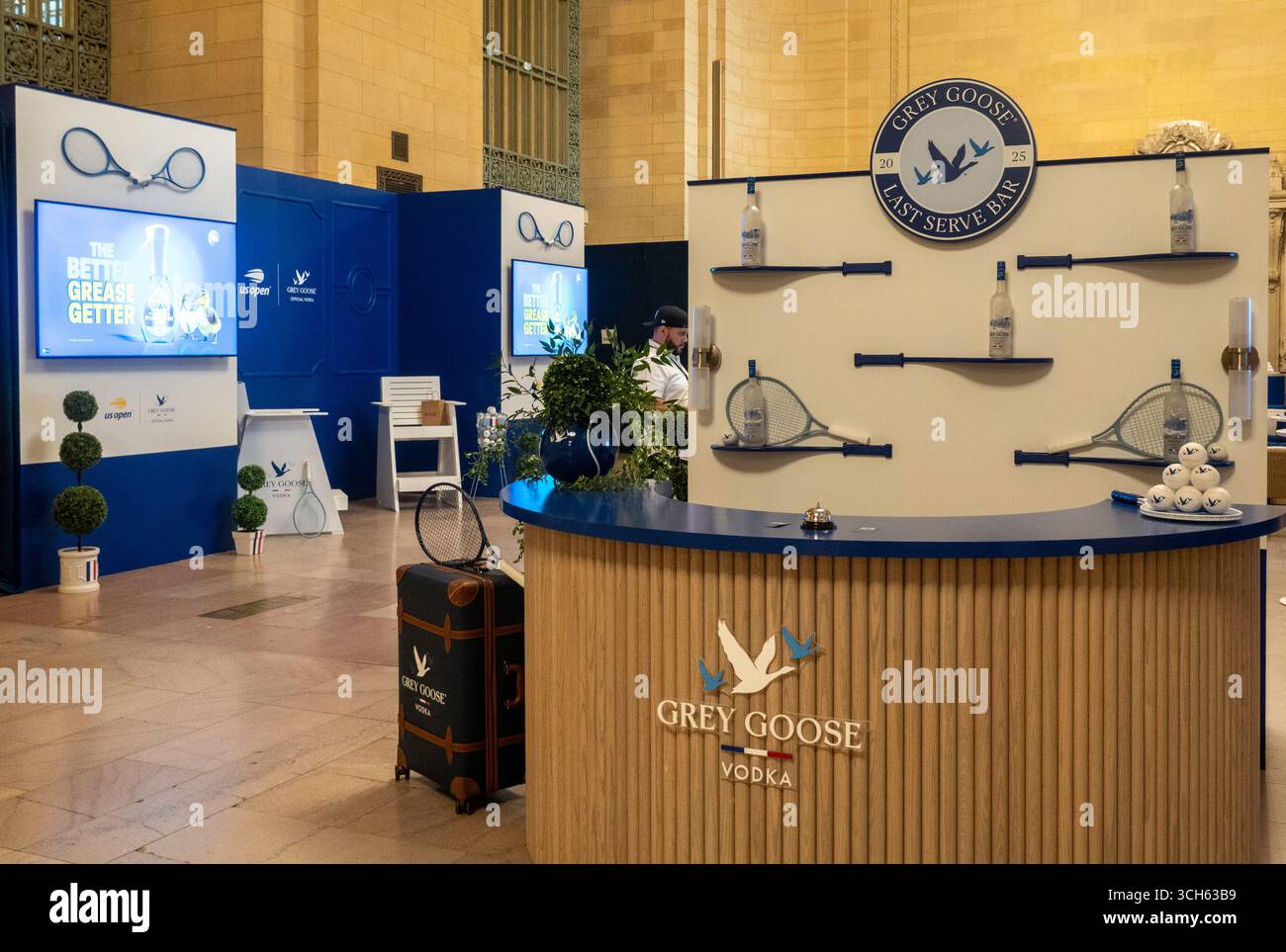 Grey Goose Vodka Sponsored first serve bar during the U.S. Open ...