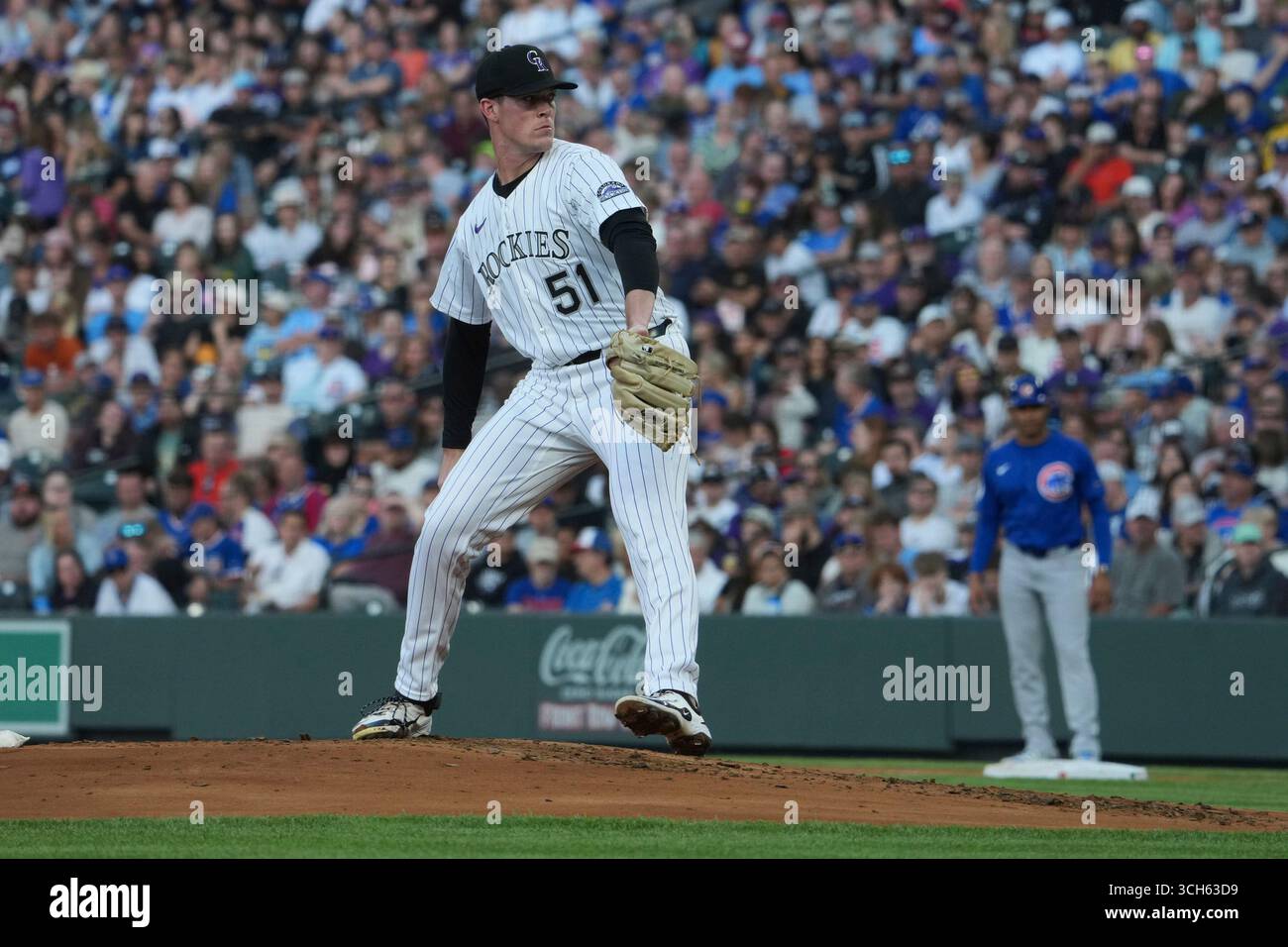 August 30 2025: Colorado pitcher Cade Brown (51) throws a pitch during ...