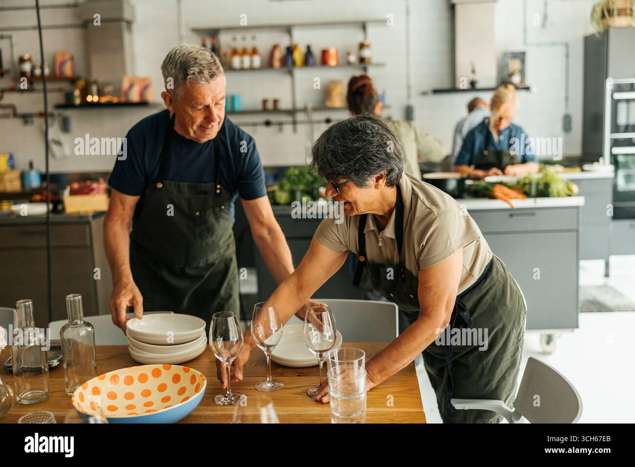 Hand senior woman setting hi-res stock photography and images - Alamy