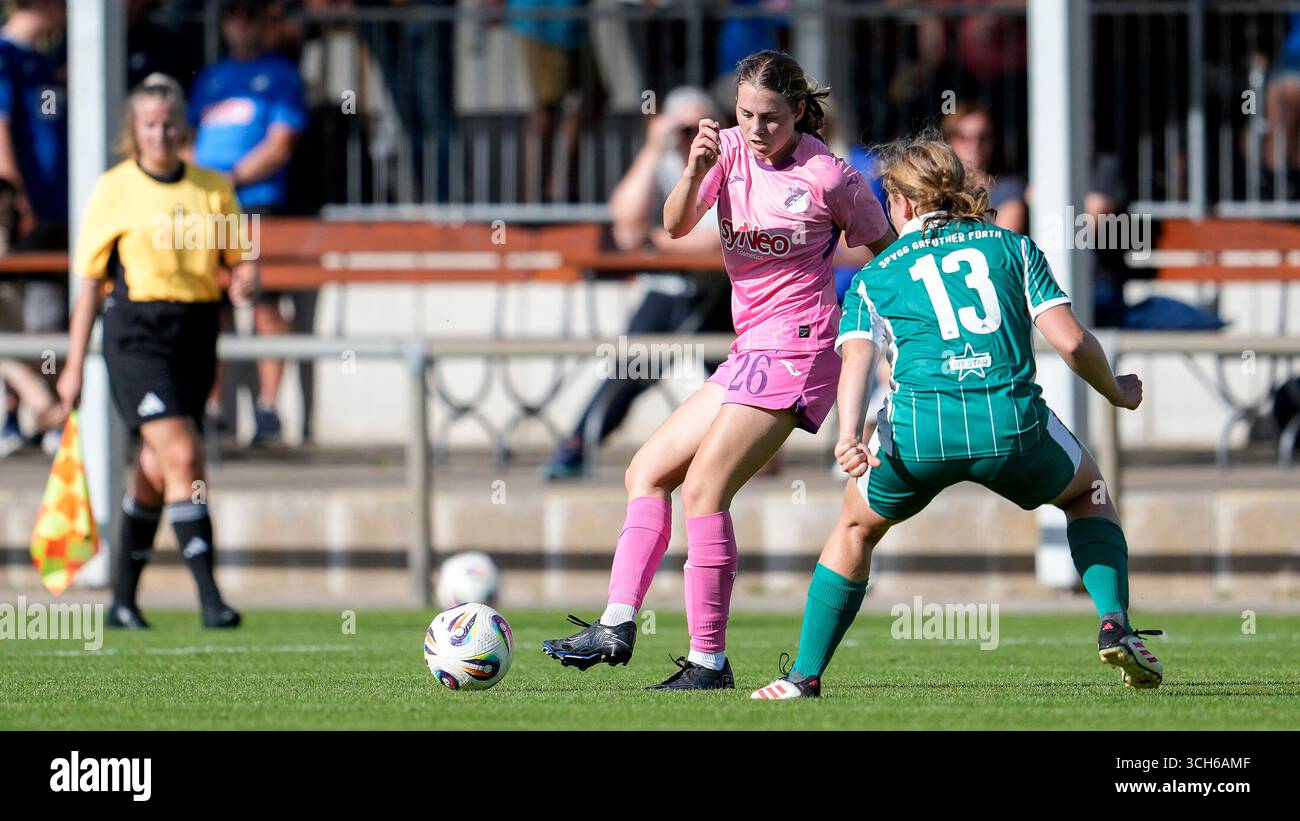 St. Leon Rot, Deutschland. 31st Aug, 2025. v.li.: Charlotte Waibel (TSG ...