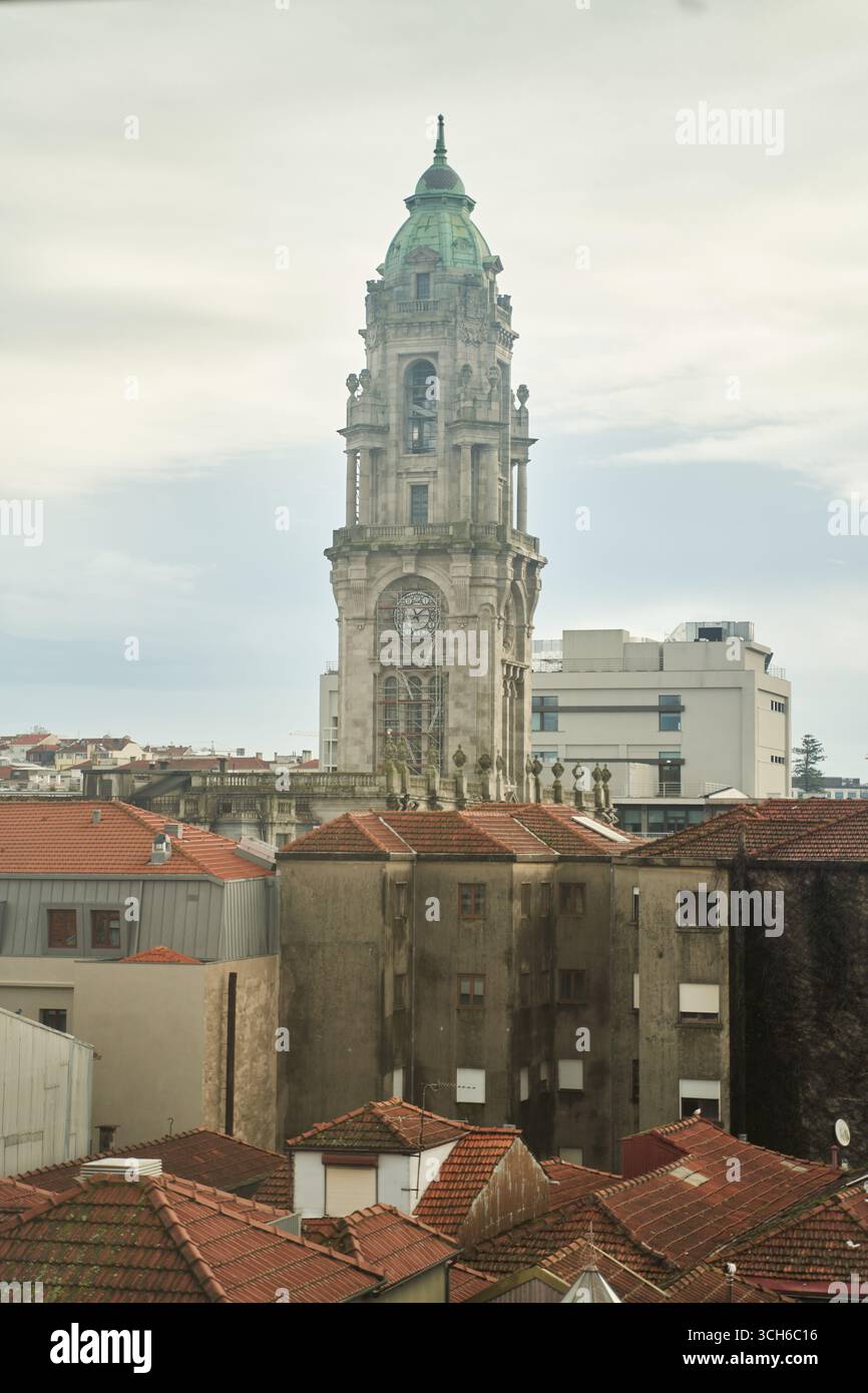 Porto, Portugal - 12.25.2022: A Historic Bell Tower that magnificently ...