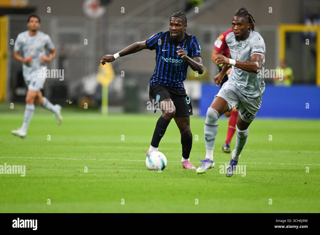 Marcus Thuram in action during the Italian Serie A football match ...