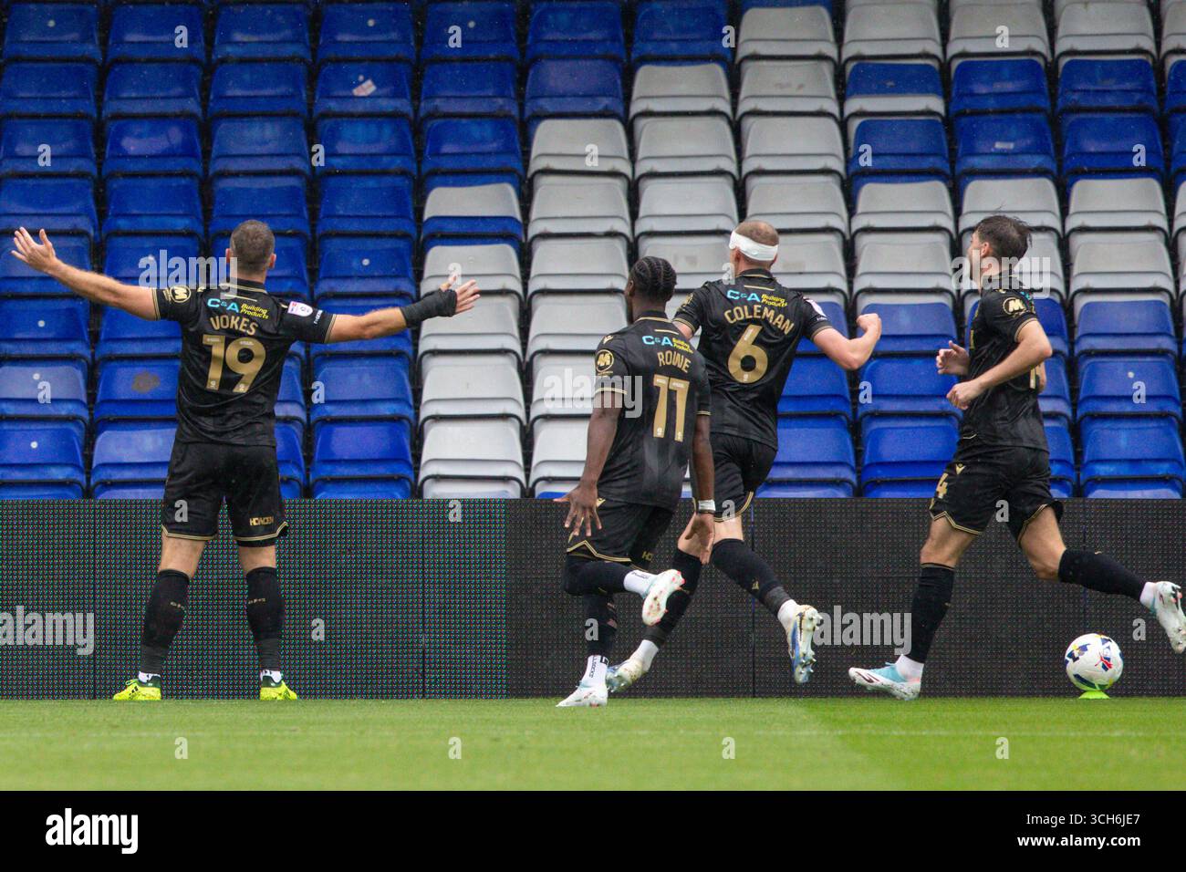 Boundary Park, Oldham, England, 30th August 2025 Sam Vokes (19 ...