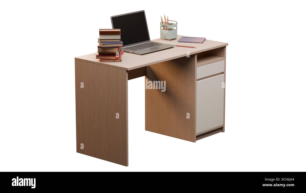 Office desk books plain hi-res stock photography and images - Alamy