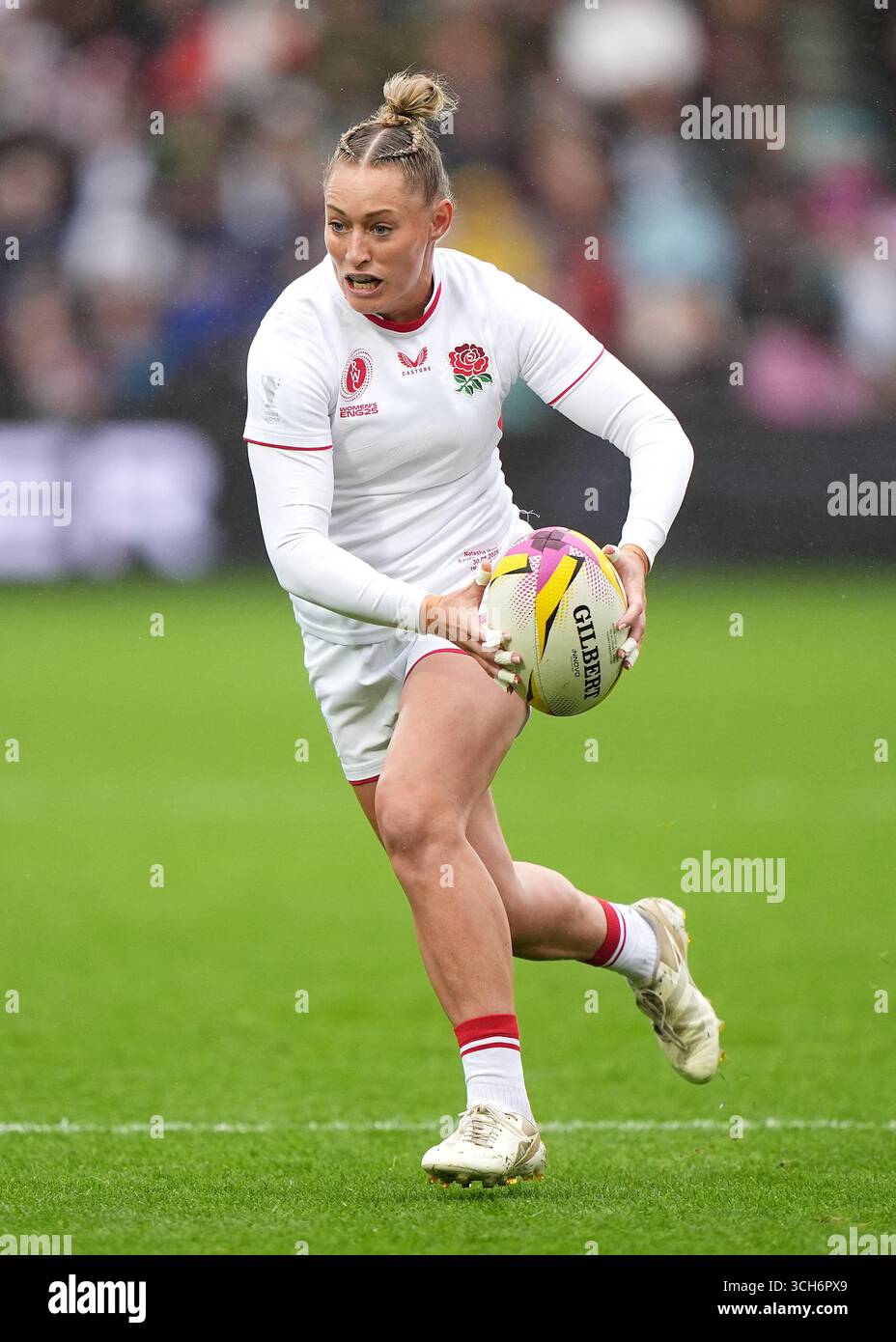 England's Natasha Hunt during the Women's Rugby World Cup 2025 Pool A ...
