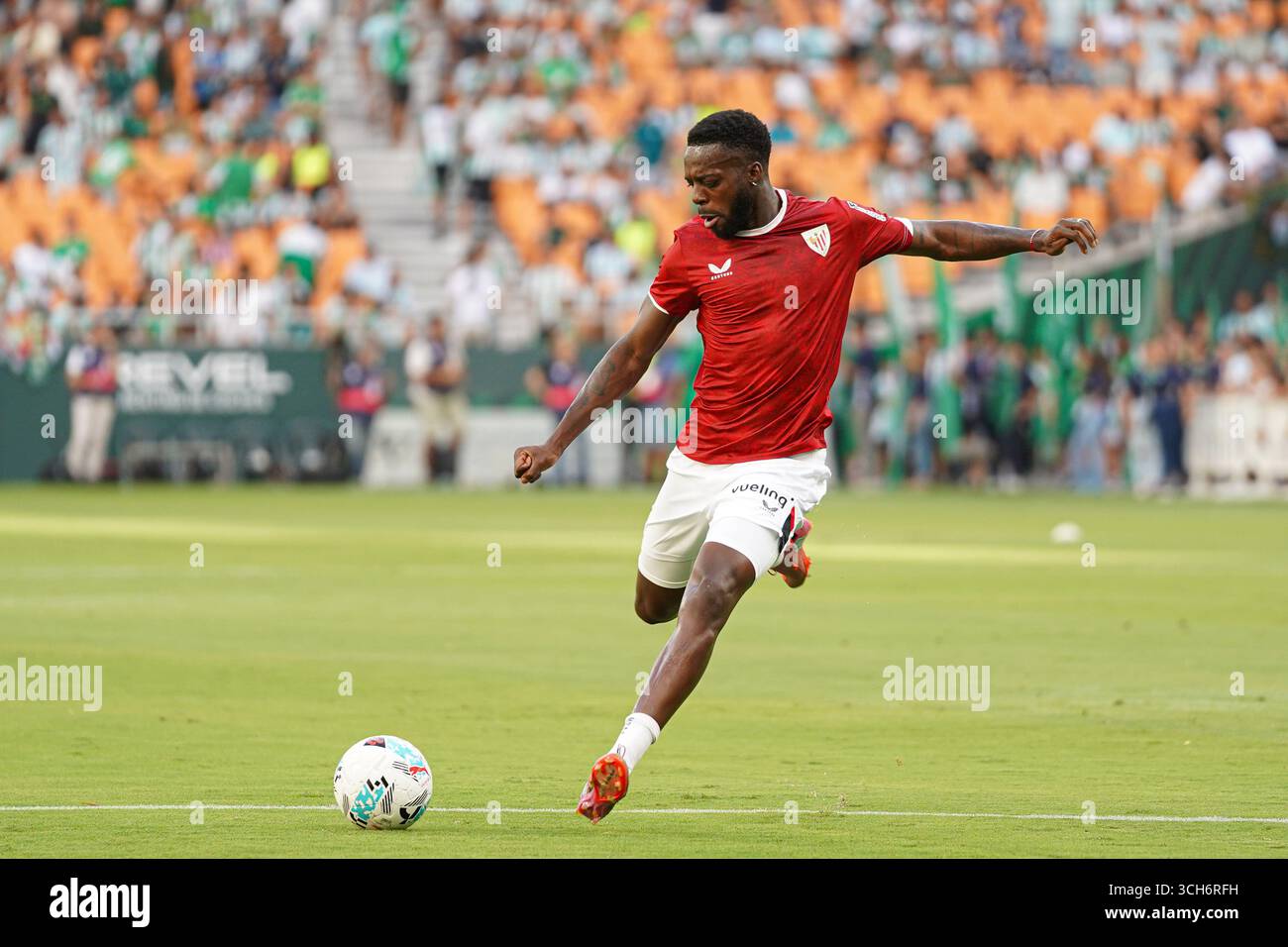 Seville, Spain. 31 August, 2025. Inaki Williams (Athletic Club) before ...