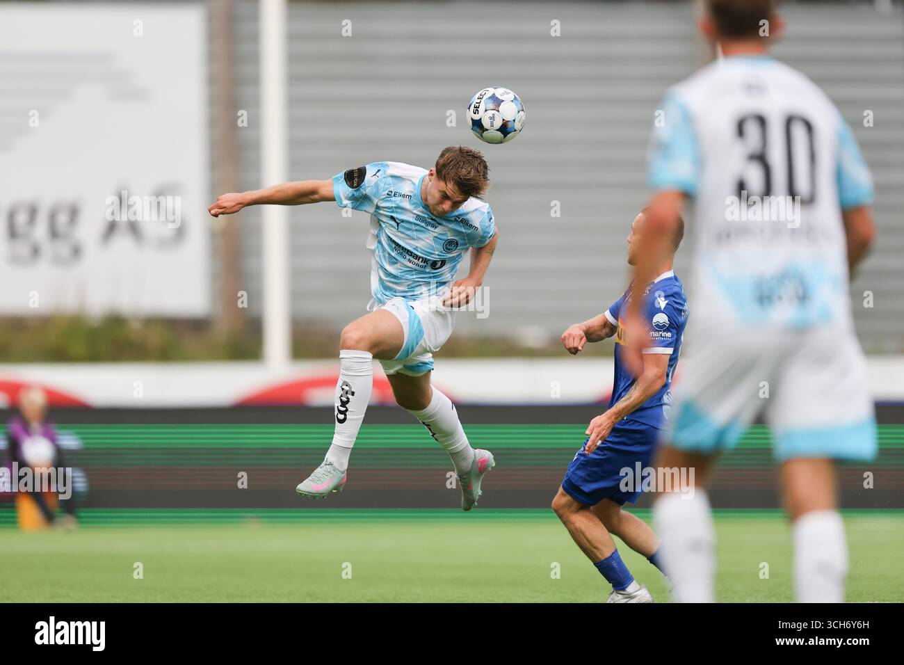 Sandefjord 20250831. The elite football match between Sandefjord and ...