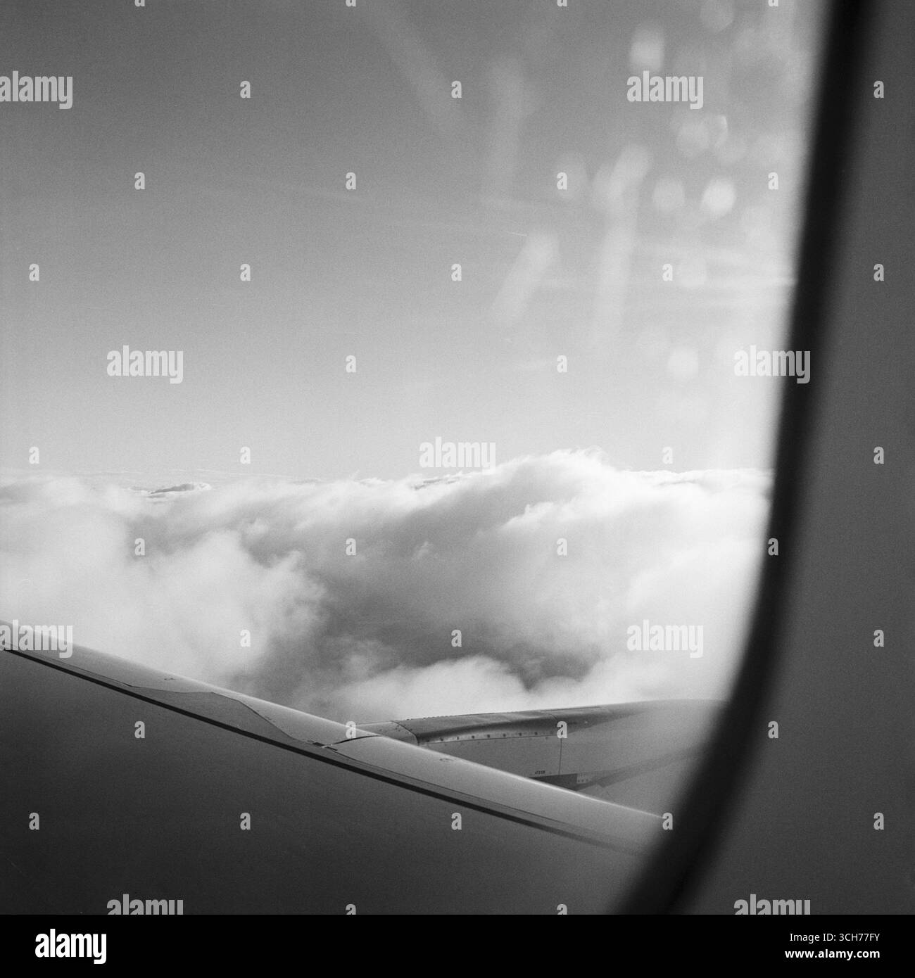 Sky clouds from above Black and White Stock Photos & Images - Alamy