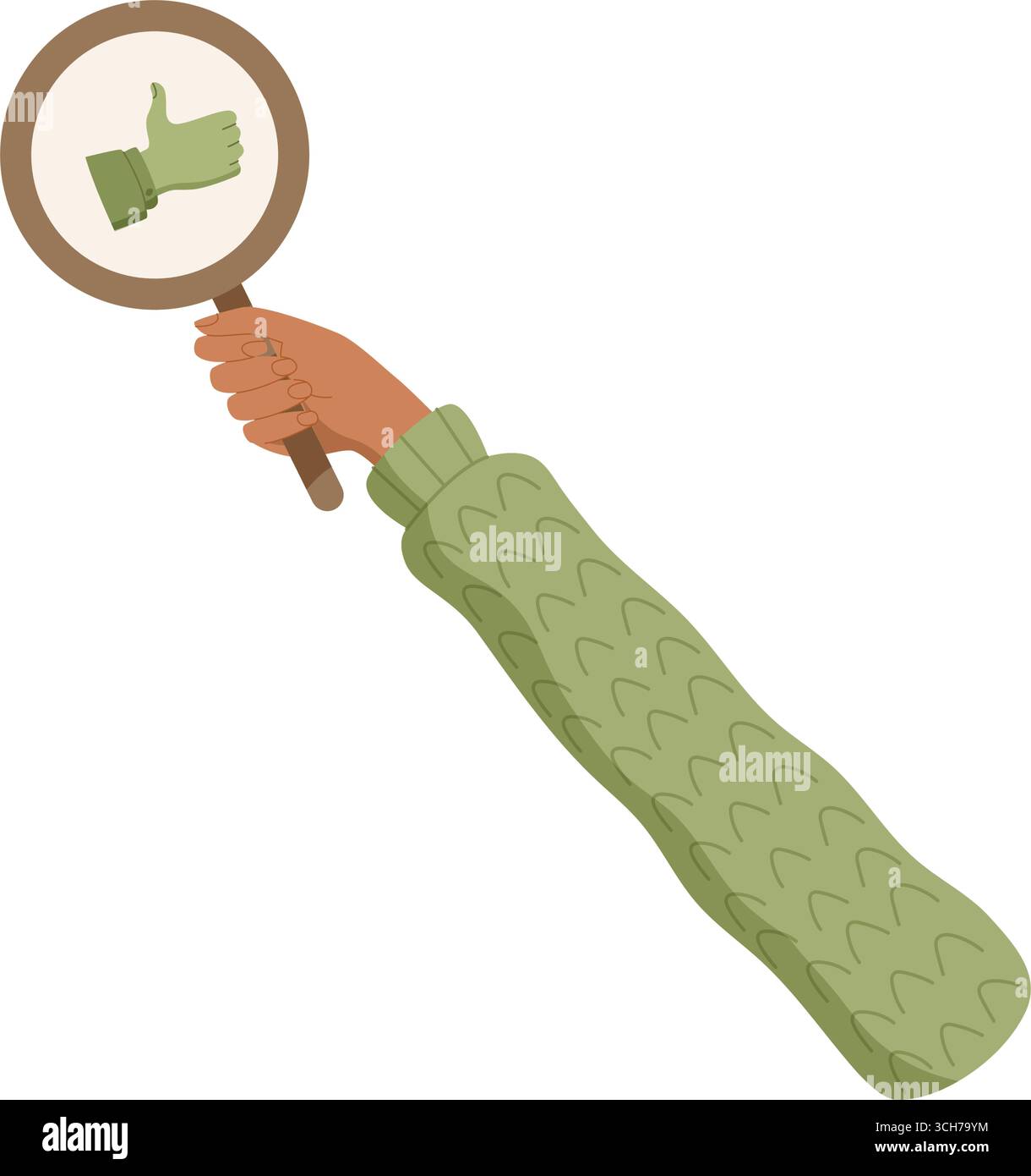 Positive good review hand Stock Vector Images - Alamy