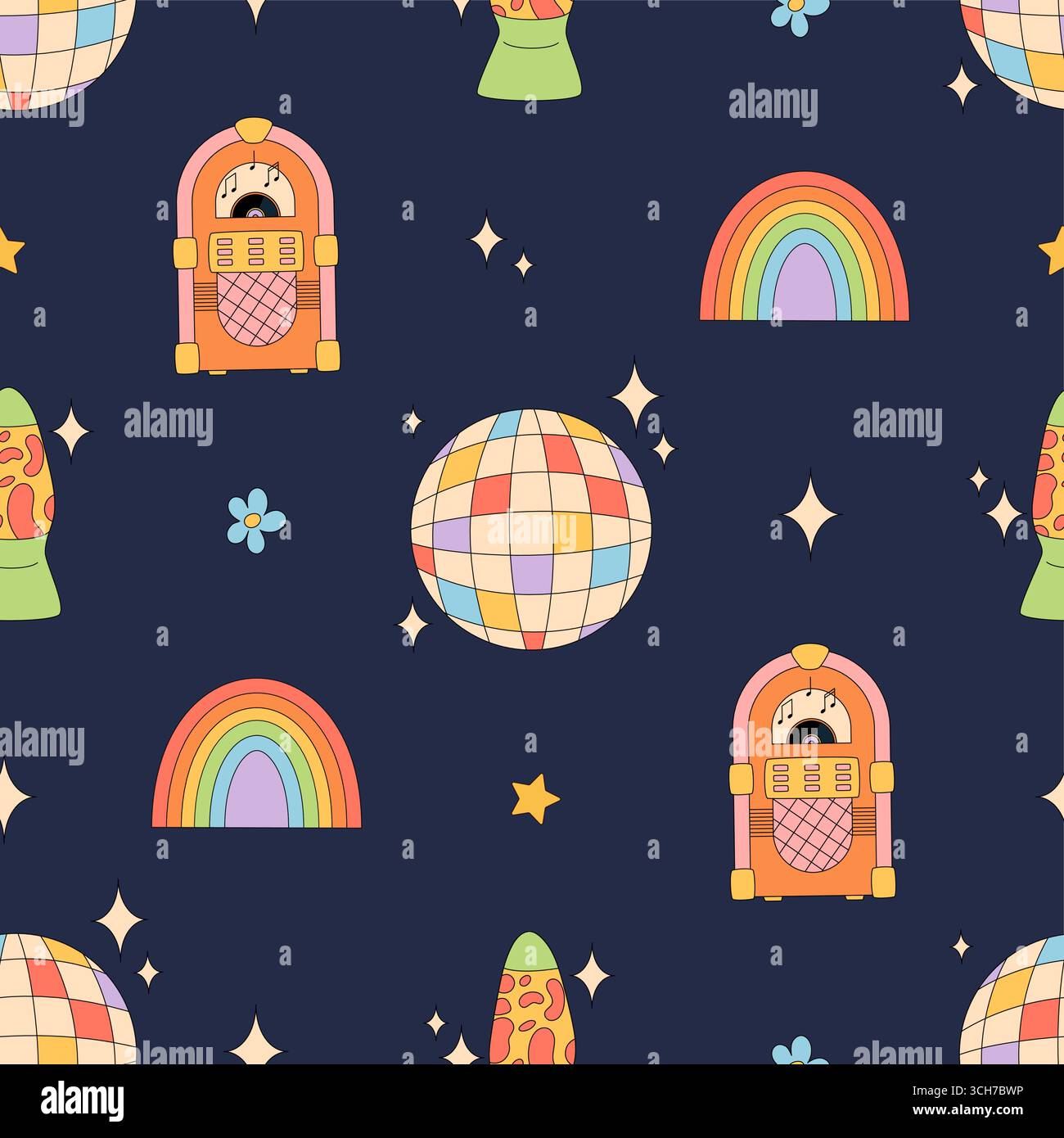 60s jukebox Stock Vector Images - Alamy