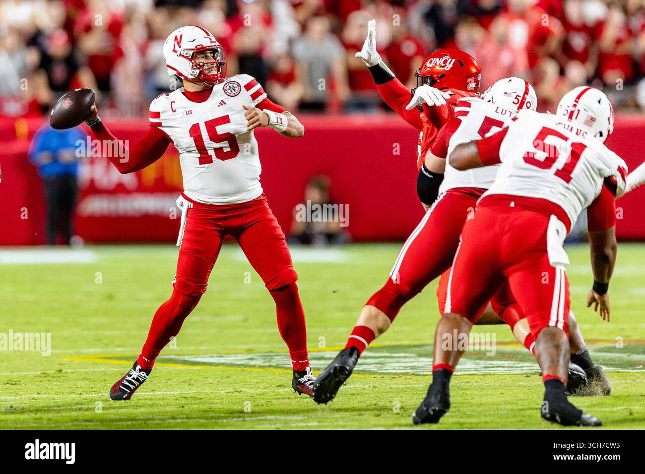 August 28, 2025 Kansas City, MO. U.S. - Nebraska Cornhuskers ...