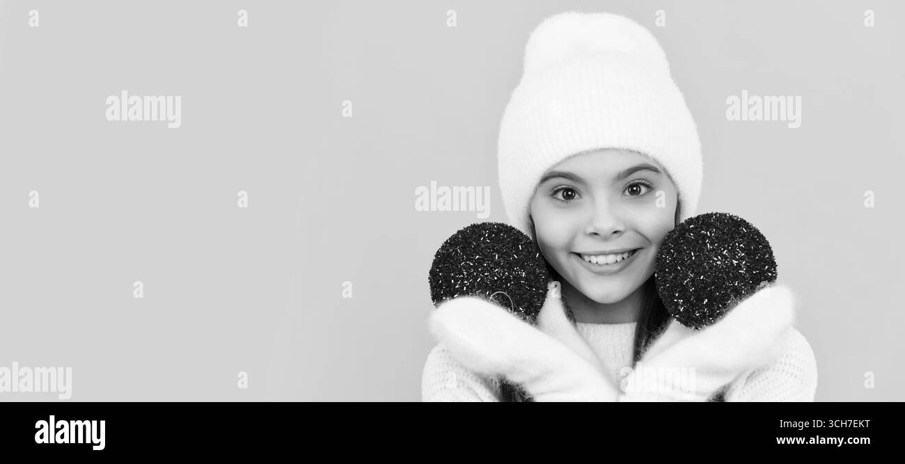 Girl portrait in christmas Black and White Stock Photos & Images - Alamy