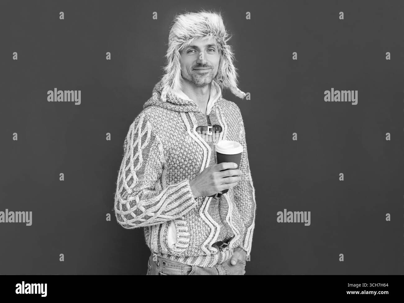 Guy coffee cup Black and White Stock Photos & Images - Alamy
