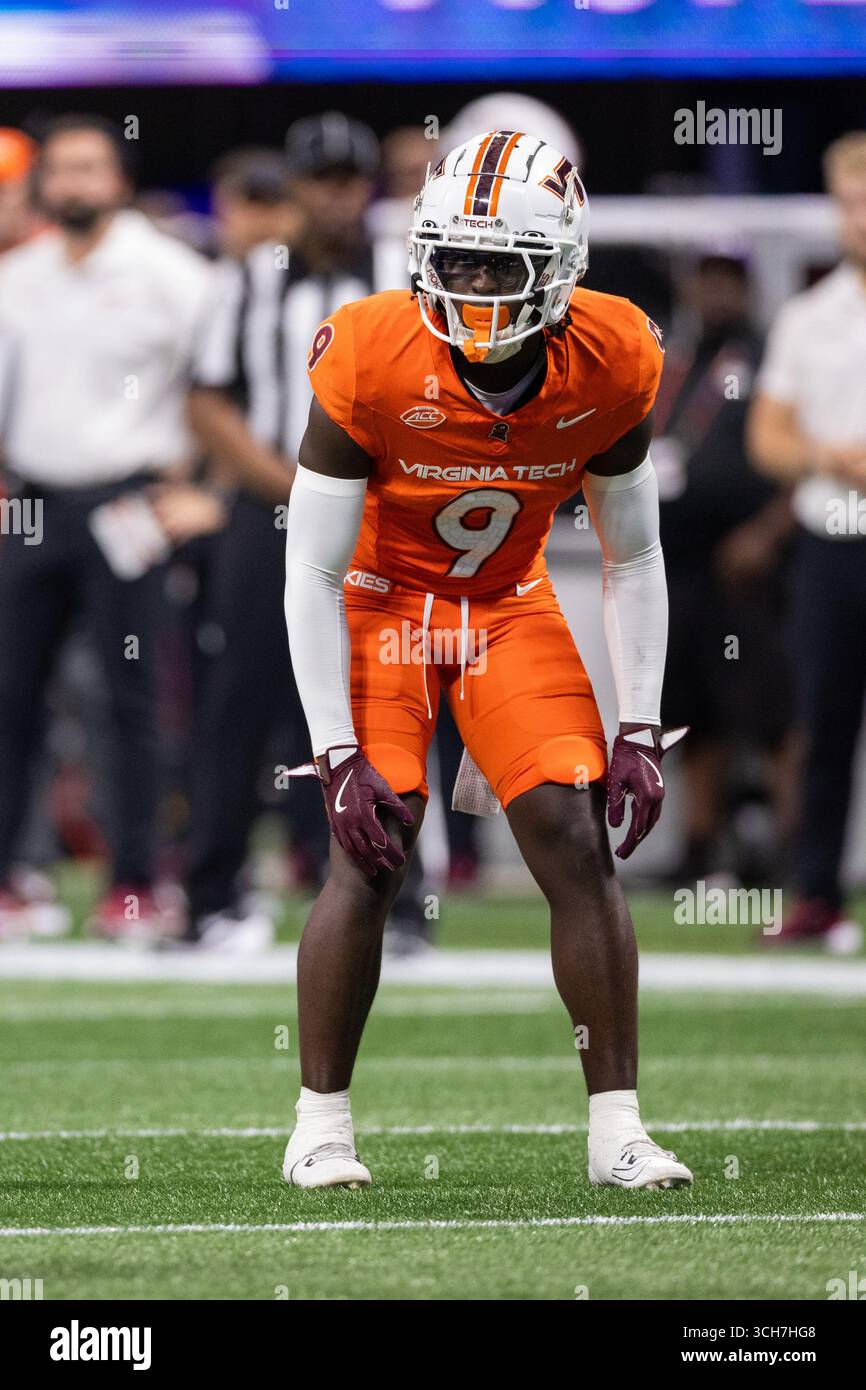 Virginia tech cornerback isaiah brown murray 9 hi-res stock photography ...