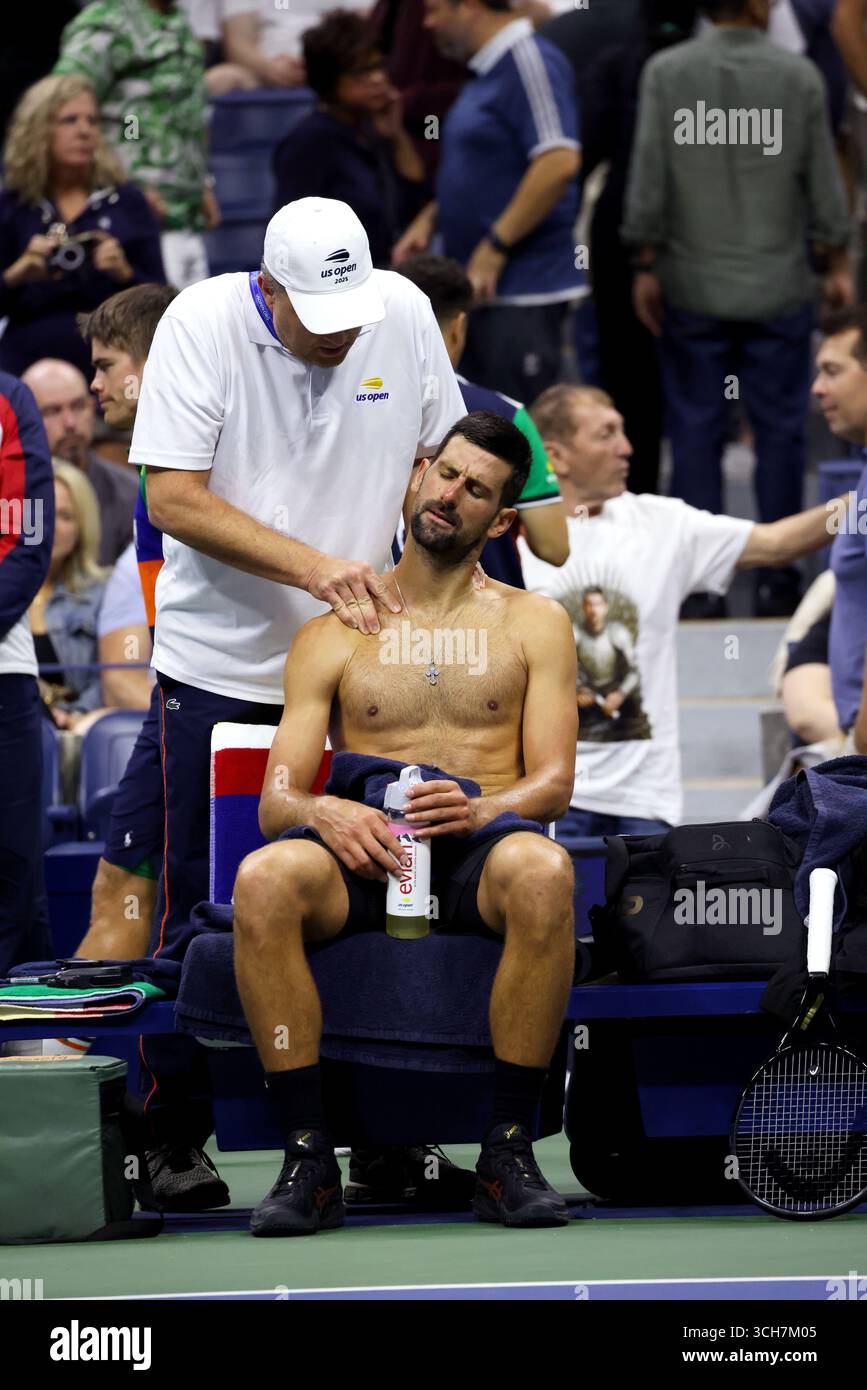 31 August, 2025 - Flushing Meadows, New York - Number 7 seed Novak ...