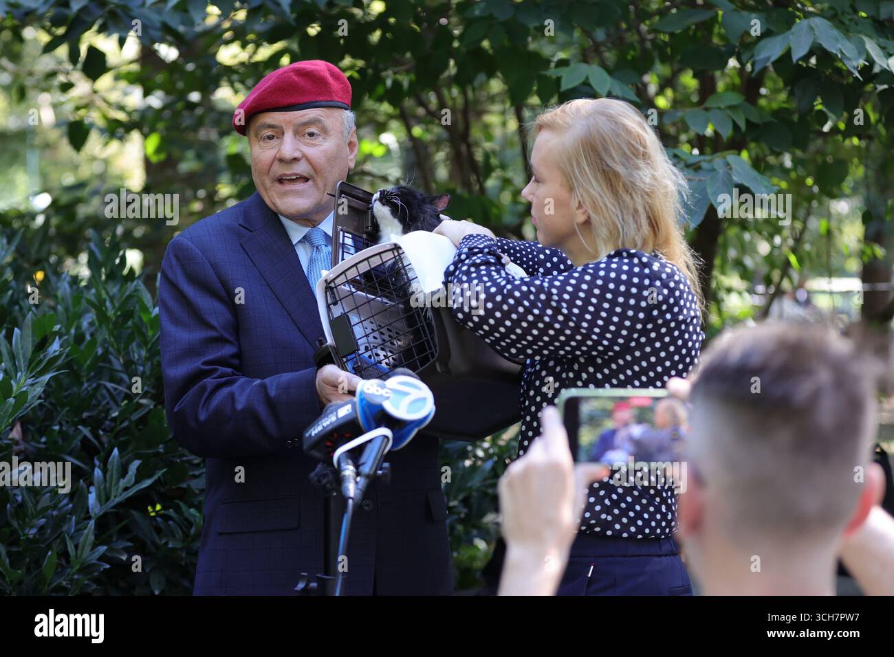 NEW YORK CITY August 31, 2025: Mayoral candidate Curtis Sliwa, joined ...