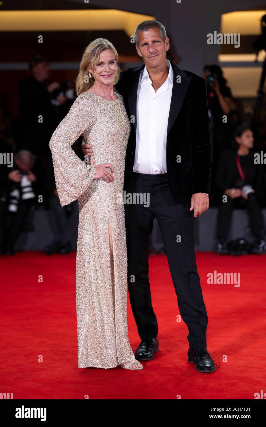 Anne Langkilde and Nikolaj Lie Kaas attend the "Den Sidste Viking" (The ...
