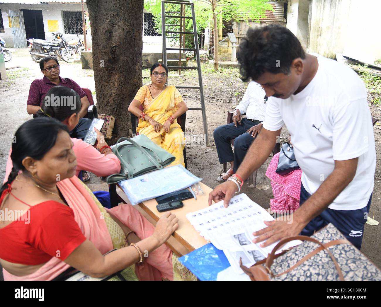 PATNA, INDIA - AUGUST 31: Booth Level Officer (BLO) verification ...