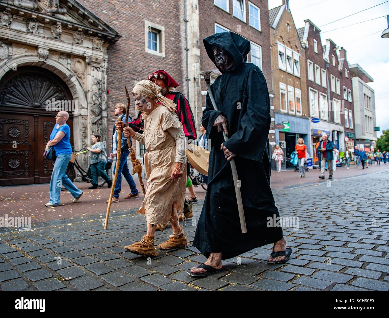 August 31, 2025, Nijmegen, Netherlands: Actors characterized as sick ...