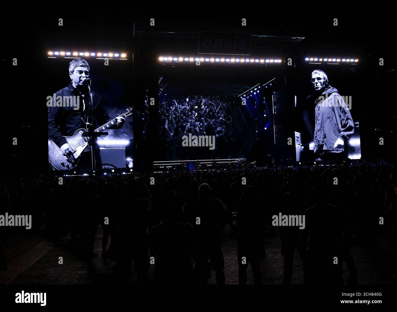 Oasis performs on Sunday, Aug. 31, 2025, at MetLife Stadium in East ...